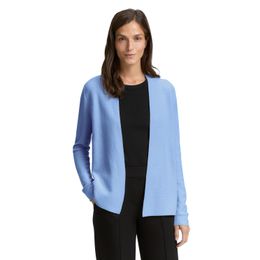 Tom Tailor Damen Cardigan, blau, Gr. S, Strick, Obermaterial: 100% Baumwolle, Strickjacken, mit feiner Struktur