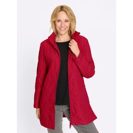 Langjacke Classic Basics, Damen, Gr. 42, rot, 100% Polyester, Wattierung:100% Polyester, unifarben, Jacken Langjacke