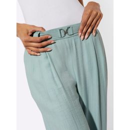 CR&Eacute;ATION L CREATION L Damen Webhosekalkmint, Gr. 40, unifarben, 85% Viskose, 15% Polyamid, Hosen