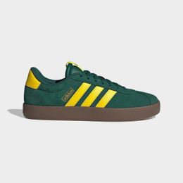 Herren Sneaker "VL COURT 3.0", adidas Sportswear, Gr. 43, gelb, Leder, Synthetik, Schuhe, inspiriert vom Design des adidas samba