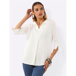 CR&Eacute;ATION L CREATION L Damen Schlupfbluse, beige, Gr. 42, unifarben, 70% Modal, 30% Polyester, Blusen