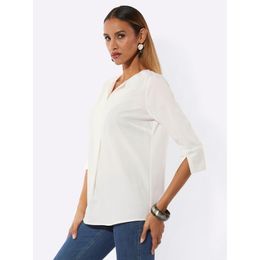 CR&Eacute;ATION L CREATION L Damen Schlupfbluse, beige, Gr. 46, unifarben, 70% Modal, 30% Polyester, Blusen