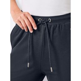 feel good Damen Jogginghose, Gr. 24marine, wei&szlig;, 60% Baumwolle, 40% Polyester, unifarben, Hosen