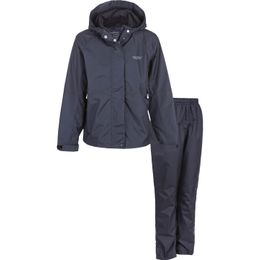 WEATHER REPORT Jungen Regenanzug "Carlene Jr.", schwarz, Gr. 140, unifarben, 100% Polyester, Sportanz&uuml;ge, mit reflektierenden Elementen