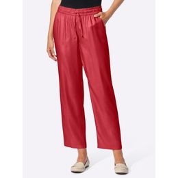 Schlupfhose Classic Basics, Damen, Gr. 36, Normalgr&ouml;&szlig;en, erdbeere, 100% Viskose, unifarben, Hosen Schlupfhose