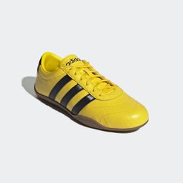 Damen Sneaker "GRAND COURT LO", adidas Sportswear, Gr. 40, gelb, Leder, Synthetik, Schuhe, Design auf den Spuren des adidas Superstar