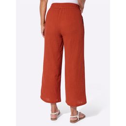 Casual Looks Damen Culotterostrot, Gr. 46, unifarben, 100% Baumwolle, Hosen