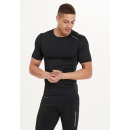 Endurance Herren Funktionsshirt "Power", schwarz, Gr. XL, unifarben, 90% Polyester, 10% Elasthan, Shirts, mit luftigen Mesh-Eins&auml;tzen