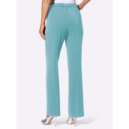 Lady Damen Anzughoseozean, Gr. 44, unifarben, 75% Polyester, 20% Viskose, 5% Elasthan, Hosen