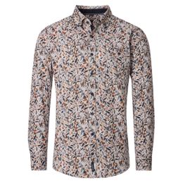 Casamoda Herren Langarmhemd "Casamoda Freizeithemd Langarm Print", bunt, Gr. XL, bedruckt, 100% Baumwolle, Hemden