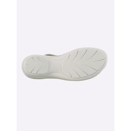 Classic Basics Damen Sandalette, Gr. 37ecru, Nubukleder, Schuhe