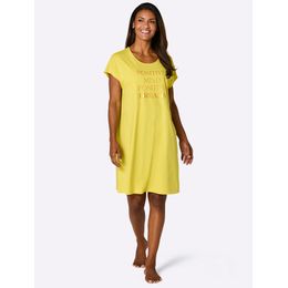 w&auml;schepur W&Auml;SCHEPUR Damen Sleepshirt "Sleepshirts", Gr. 48, schwarz, 50% Baumwolle, 50% Viskose, unifarben, Kleider