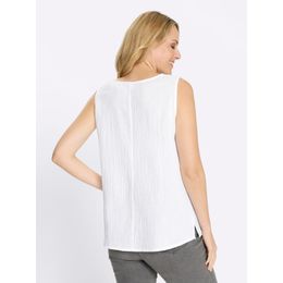 Classic Basics Damen Blusentopwei&szlig;, Gr. 54, unifarben, 100% Baumwolle, Blusen