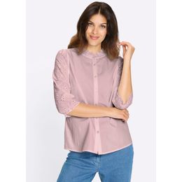 Classic Basics Damen Hemdbluse, rosa, Gr. 46, unifarben, 100% Baumwolle, &Auml;rmel:100% Baumwolle, Blusen