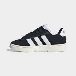 Herren Sneaker "GRAND COURT ALPHA", adidas Sportswear, Gr. 43, schwarz-wei&szlig;, Leder, Synthetik, Schuhe, Design inspiriert vom adidas Campus 00