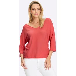 Heine Damen Fledermauspullover "Pullover", rosa, Gr. 38, unifarben, 50% Viskose, 28% Polyester, 22% Polyamid, Pullover