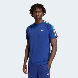 Damen T-Shirt "3S TEE"victory blau, bold gr&uuml;n, wei&szlig;, Gr. XXL, adidas originals, Obermaterial: 100% Baumwolle, Shirts