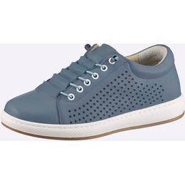 Sneaker Andrea Conti, Damen, Gr. 38, blau, Glattleder, Leder, Rindsleder, Schuhe Sneaker