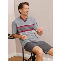 w&auml;schepur W&Auml;SCHEPUR Herren Shorty, Gr. 52, grau, 100% Baumwolle, Homewear-Sets