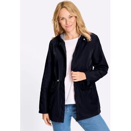Langjacke Classic Basics, Damen, Gr. 40, marine, 100% Polyester, &Auml;rmelfutter:100% Polyester, unifarben, Jacken Langjacke