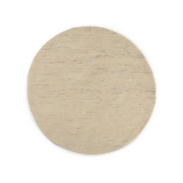 Teppich, B:60cm H:24mm L:120cm, beige, Schurwolle, Wolle, Wohnzimmer, Teppiche