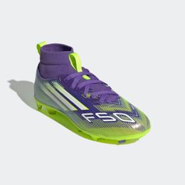 M&auml;dchen Fu&szlig;ballschuh "F50 LEAGUE KUNSTRASEN NEUERER GENERATION, HART- UND ASCHENPL&Auml;TZE KIND", adidas Performance, Gr. 34lila rush, cloud wei&szlig;, lucid