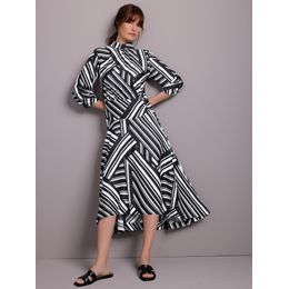 Damen Druckkleid "Modal-Kleid"schwarz, ecru, bedruckt, Gr. 50, CREATION L PREMIUM, bedruckt, gemustert, mehrfarbig, 100% Modal, Kleider