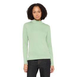 Cartoon Damen Kurzarmshirt "Damen mit Kragen", gr&uuml;n, Gr. 36, Obermaterial: 57% Baumwolle, 38% Polyester, 5% Elasthan, Shirts