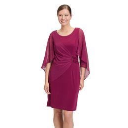 Vera Mont Damen Cocktailkleid "Damen mit Raffung", rosa, Gr. 48, Obermaterial: 95% Polyester, 5% Elasthan; Besatz: 100% Polyester; Futter: 100%