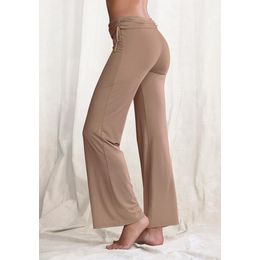 Lascana Jazzpants taupe Gr. 40/42 f&uuml;r Damen. Nachhaltig.