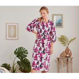 Tchibo - Midikleid mit Print - Damen - Gr. 38 - wei&szlig;