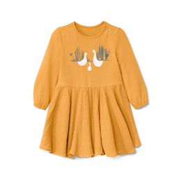 Tchibo - Baby-Webkleid - M&auml;dchen - Gr. 86/92 - gelb