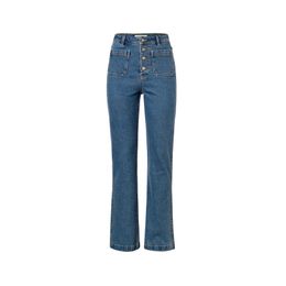 Tchibo - Jeans mit Knopfleiste - Damen - Gr. 44 - dunkelblau