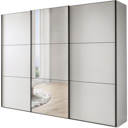 Schwebet&uuml;renschrank Wiemann "Phoenix, Made in Germany, modernes Design, Highlight, Blickfang", wei&szlig;, dekor, B:295cm H:236cm T:67cm, Schr&auml;nke, Schwebet&uuml;renschrank, maximaler Staurraum, inkl.Einlegeb&ouml;den, W&auml;scheb&ouml;den u. D&auml;mpfer