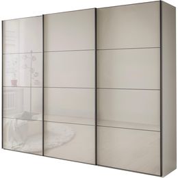 Schwebet&uuml;renschrank Wiemann "Phoenix, Made in Germany, modernes Design, Highlight, Blickfang", champagner, dekor, B:295cm H:236cm T:67cm, Schr&auml;nke, Schwebet&uuml;renschrank, maximaler Staurraum, inkl.Einlegeb&ouml;den, W&auml;scheb&ouml;den u. D&auml;mpfer
