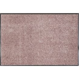Fu&szlig;matte ANDIAMO "Super Wash & Clean, Made in Belgium", grau (taupe), B:60cm H:7mm L:90cm, Polyamid, Teppiche, Schmutzfangl&auml;ufer, Schmutzfangmatte, Uni Farben, rutschhemmend, waschbar