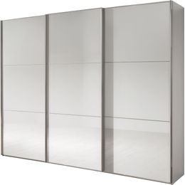 Schwebet&uuml;renschrank Wiemann "Phoenix, Made in Germany, modernes Design, Highlight, Blickfang", wei&szlig;, dekor, B:246cm H:236cm T:67cm, Schr&auml;nke, Schwebet&uuml;renschrank, maximaler Staurraum, inkl.Einlegeb&ouml;den, W&auml;scheb&ouml;den u. D&auml;mpfer