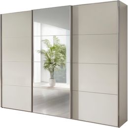 Schwebet&uuml;renschrank Wiemann "Phoenix, Made in Germany, modernes Design, Highlight, Blickfang", champagner, dekor, B:246cm H:236cm T:67cm, Schr&auml;nke, Schwebet&uuml;renschrank, maximaler Staurraum, inkl.Einlegeb&ouml;den, W&auml;scheb&ouml;den u. D&auml;mpfer