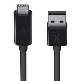 Belkin USB-Kabel "USB 3.1 SuperSpeed+ Kabel, USB-C auf USB-A, 1m", schwarz, 100cmcm, Kabel