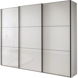 Schwebet&uuml;renschrank Wiemann "Phoenix, Made in Germany, modernes Design, Highlight, Blickfang", wei&szlig;, dekor, B:295cm H:236cm T:67cm, Schr&auml;nke, Schwebet&uuml;renschrank, maximaler Staurraum, inkl.Einlegeb&ouml;den, W&auml;scheb&ouml;den u. D&auml;mpfer