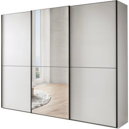 Schwebet&uuml;renschrank Wiemann "Phoenix, Made in Germany, modernes Design, Highlight, Blickfang", wei&szlig;, dekor, B:279cm H:236cm T:67cm, Schr&auml;nke, Schwebet&uuml;renschrank, maximaler Staurraum, inkl.Einlegeb&ouml;den, W&auml;scheb&ouml;den u. D&auml;mpfer