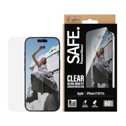 SAFE BY PANZERGLASS Displayschutzglas "Ultra-Wide Fit Screen Protector", transparent, B:11cm H:1cm T:19,5mm, Displayfolien, Displayschutzfolie, Schutzfolie, Bildschirmschutz, kratz- & sto&szlig;fest
