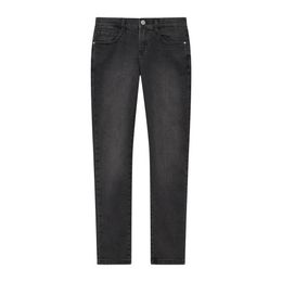 Skinny-fit-Jeans s.Oliver JUNIOR, M&auml;dchen, Gr. 164, N-Gr, schwarz used, Denim/Jeans, Obermaterial: 80% Baumwolle, 18% Polyester, 2% Elasthan, skinny fit kn&ouml;chellang, Jeans, im Five-Pocket Style