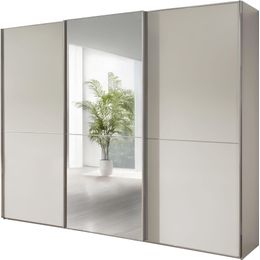 Schwebet&uuml;renschrank Wiemann "Phoenix, Made in Germany, modernes Design, Highlight, Blickfang", champagner, dekor, B:246cm H:236cm T:67cm, Schr&auml;nke, Schwebet&uuml;renschrank, maximaler Staurraum, inkl.Einlegeb&ouml;den, W&auml;scheb&ouml;den u. D&auml;mpfer