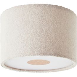 Deckenleuchte "Debora", beige, 2, &Oslash; 35cm H: 24cm, 1 Stk., LeGer Home by Lena Gercke, Leuchten, Teddy-Stoff, &Oslash; 35 cm, E27, beige, Deckenleuchte