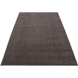 Teppich Ayyildiz Teppiche "ATA", braun (mokka), B:140cm H:10mm L:200cm, Kunstfaser, Teppiche, Teppich, Kurzflor, uni, gro&szlig;e Farbauswahl, robust, auch als L&auml;ufer und in rund
