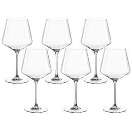 Weinglas Leonardo "PUCCINI", transparent (klar), H:29cm &Oslash;:7,9cm, Kristallglas, Trinkgef&auml;&szlig;e, Weinglas, 730 ml, 6-teilig