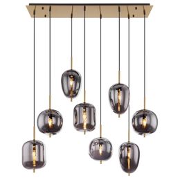 Globo LIGHTING Hängeleuchte "BLACKY I", messingfarben, H: 120cm, 1 Stk., Leuchten, Hängelampe/Pendelleuchte/unterschiedliche Gläser, Hängeleuchte