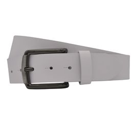 Lederg&uuml;rtel AnnaMatoni "AnnaMatoni Herren Lederg&uuml;rtel Zeitloses Design G&uuml;rtel 4cm breit", Herren, Gr. TW115 - 130cm Gesamtl&auml;nge, wei&szlig; 100, 100% Leder, G&uuml;rtel Lederg&uuml;rtel