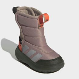 Jungen Winterstiefel "WINTERPLAY KIDS", adidas Sportswear, Gr. 26blanch cargo, matte silber, semi impact orange, Textil, Schuhe